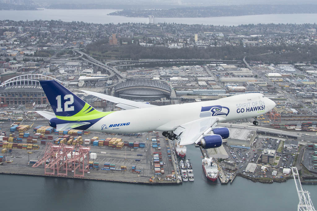 Boeing celebra que los Seattle Seahawks llegan a la Super Bowl - Fly News