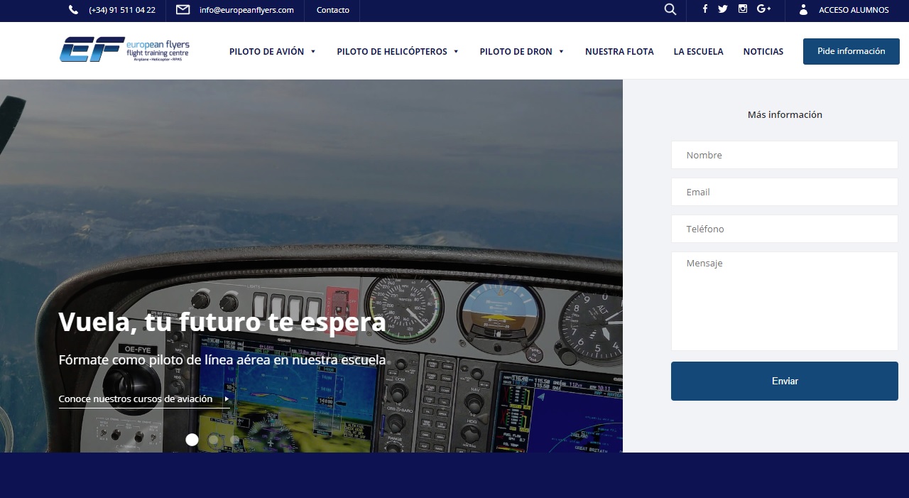 European Flyers estrena nueva imagen de su web - Fly News