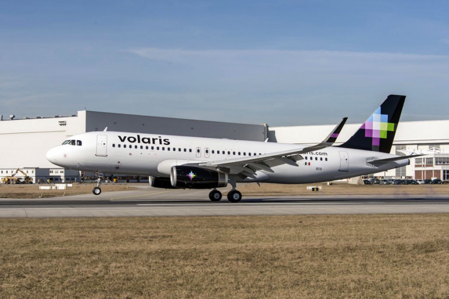 Volaris pone en servicio su primer Airbus A320 con sharklets - Fly News
