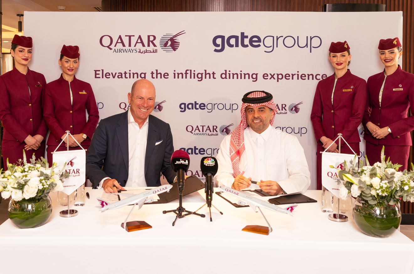 Qatar Airways y gategroup colaboran para una nueva restauración a bordo