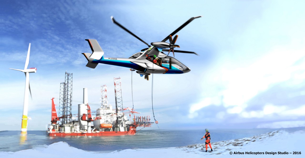 El helicóptero híbrido de alta velocidad de Airbus Helicopters da un ...